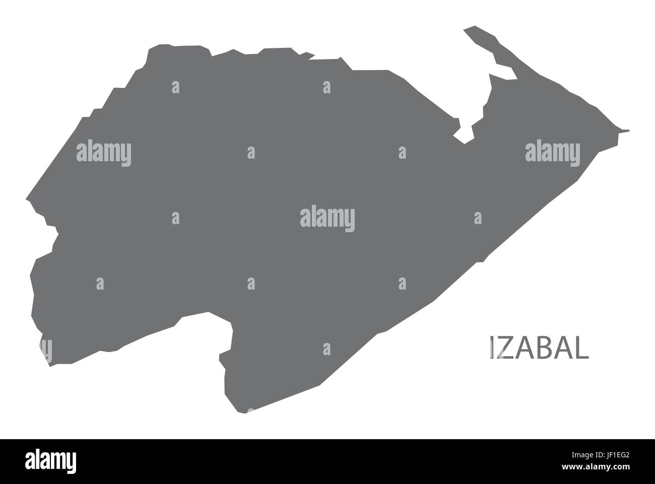 Map of izabal Cut Out Stock Images & Pictures - Alamy