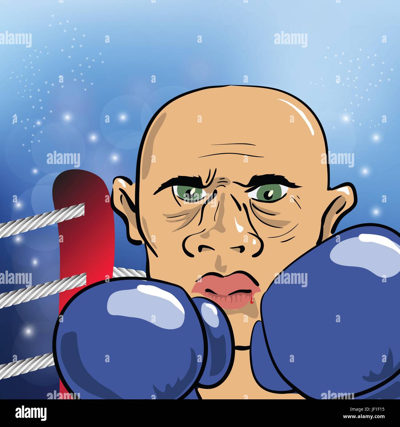 Bodybuilder fight muscle Stock Vector Images - Alamy