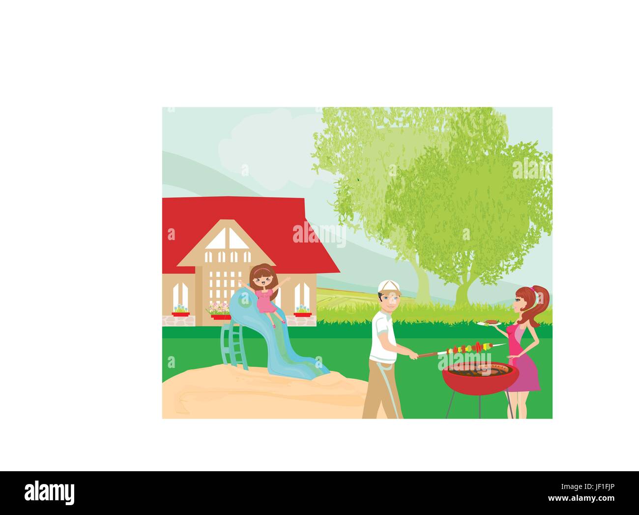 Family in bar Cut Out Stock Images & Pictures - Alamy