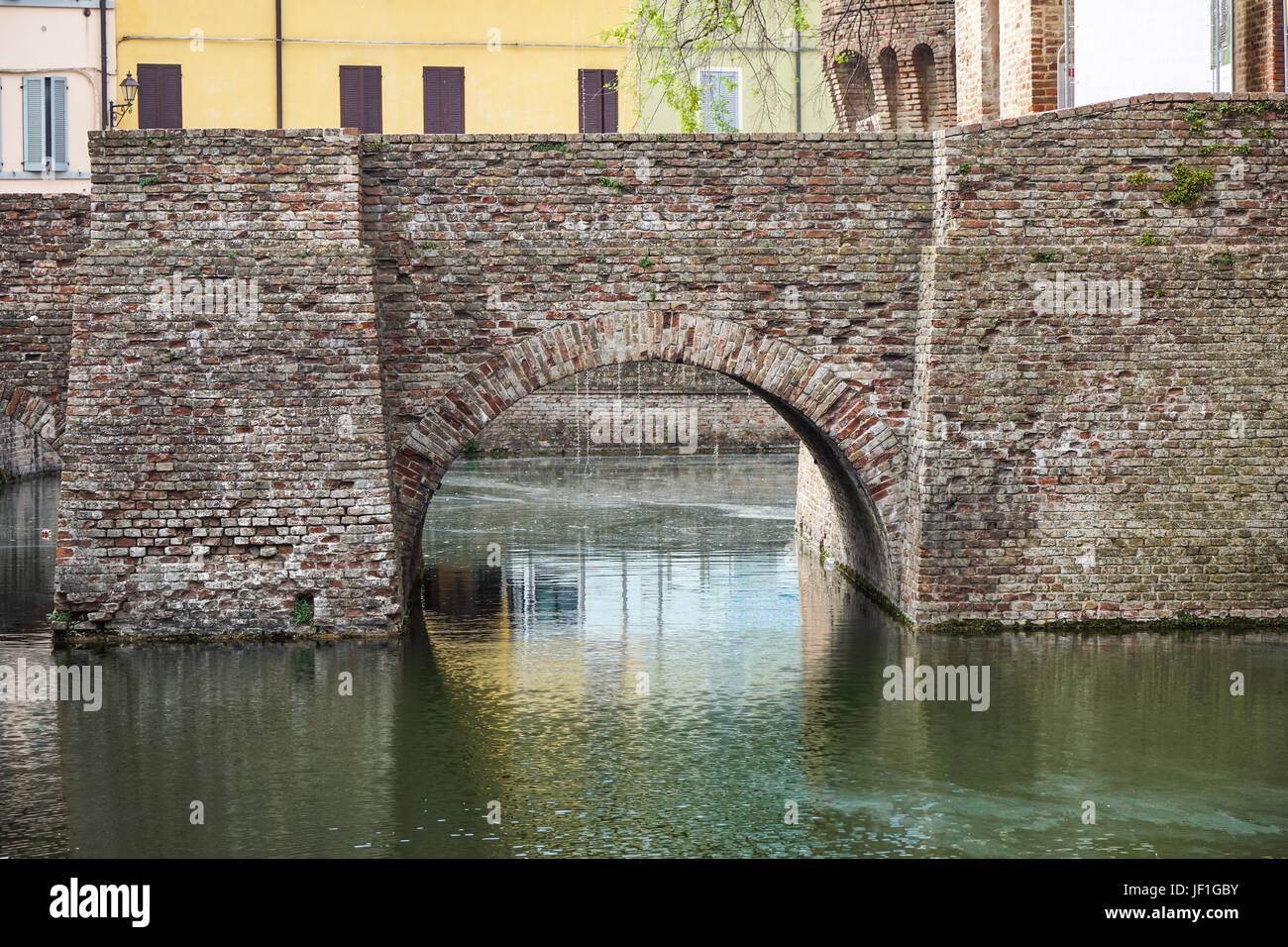 medieval old stone bridge on the historic town Stock Photo - Alamy