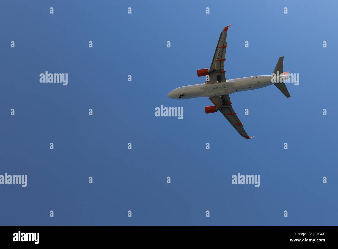 Silhouette of airplane Stock Photo - Alamy