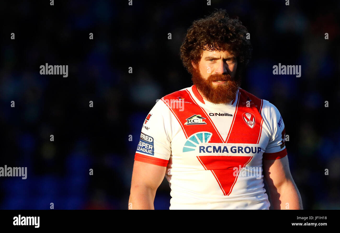 St Helens Kyle Amor, during the Betfred Super League match at the ...