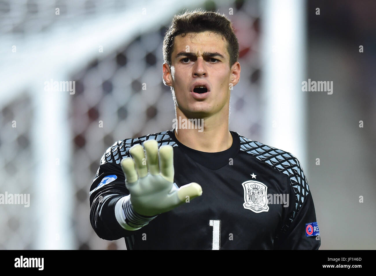 Kepa Arrizabalaga during the UEFA European Under-21 match between Spain ...