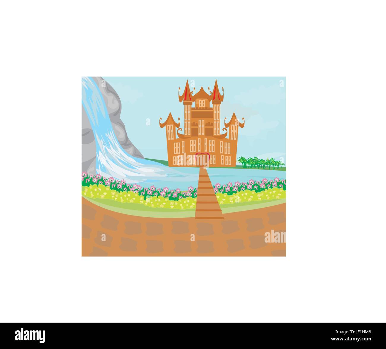 Medieval panorama Cut Out Stock Images & Pictures - Alamy