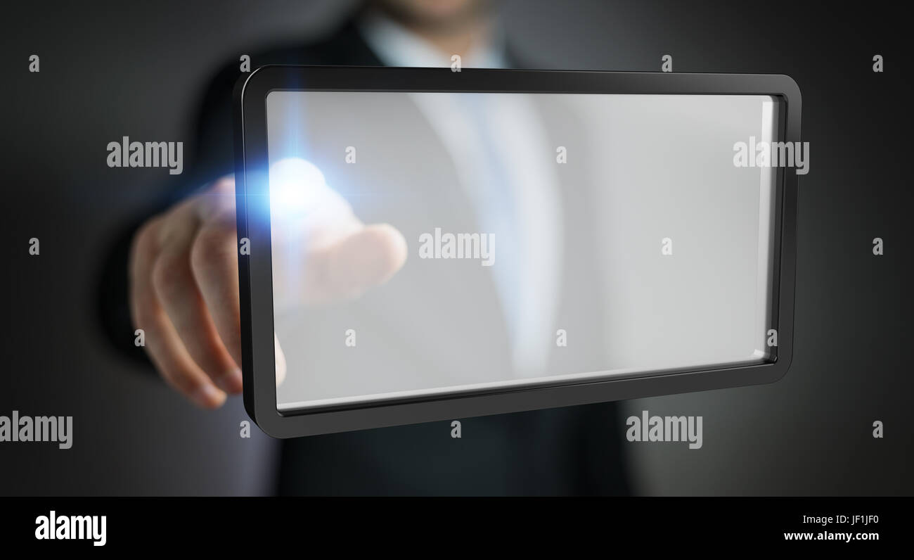 Businessman tablet high tech hi-res stock photography and images - Alamy