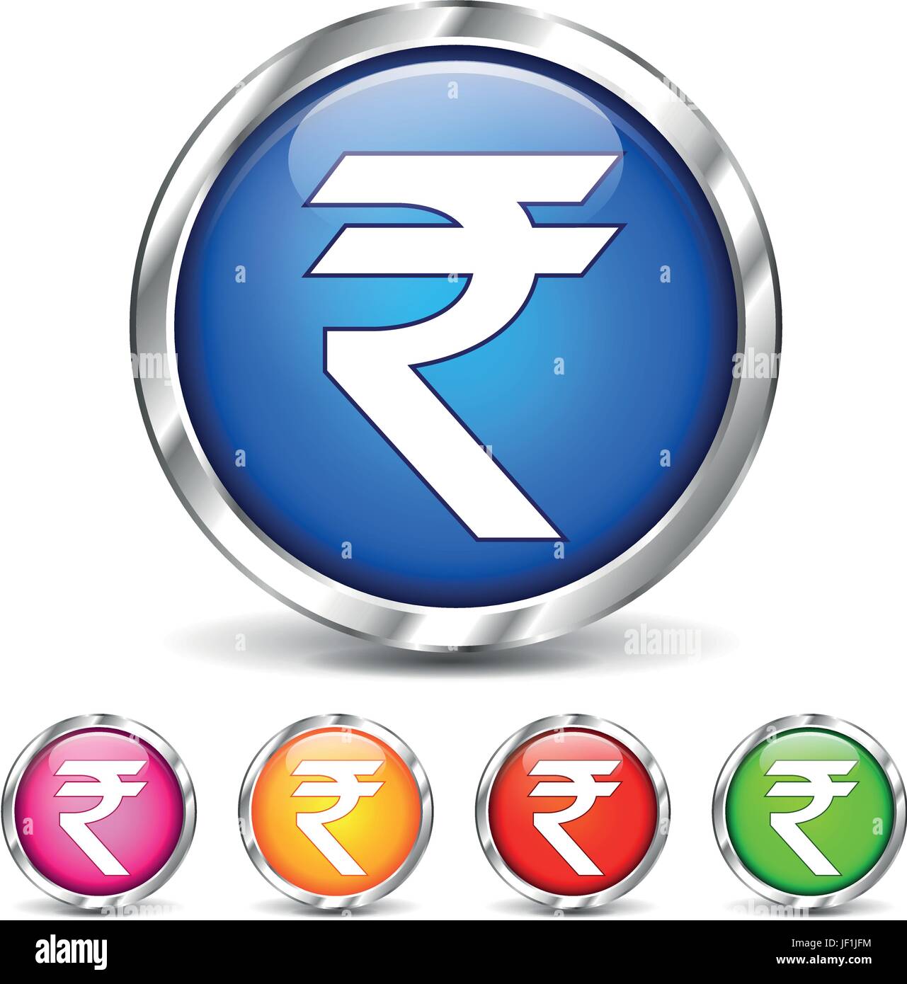 Indian rupee icon vector vectors hi-res stock photography and images ...