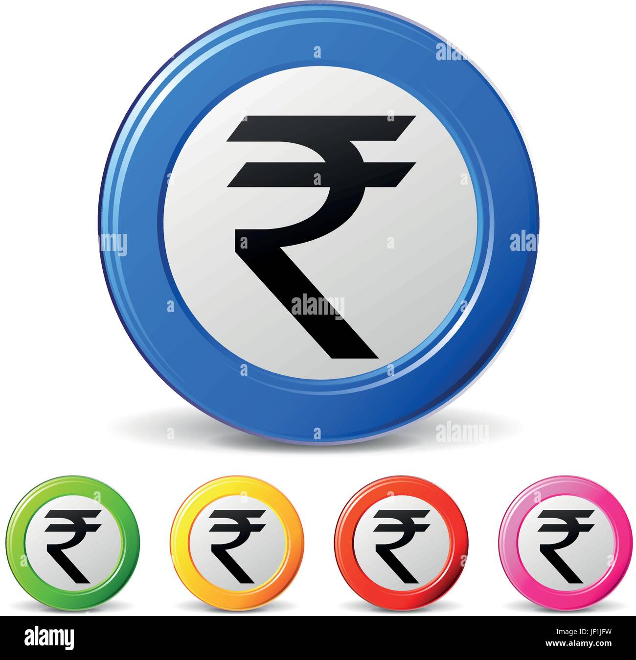 isolated, button, sign, icon, vector, rupee, indian, pictogram, symbol ...