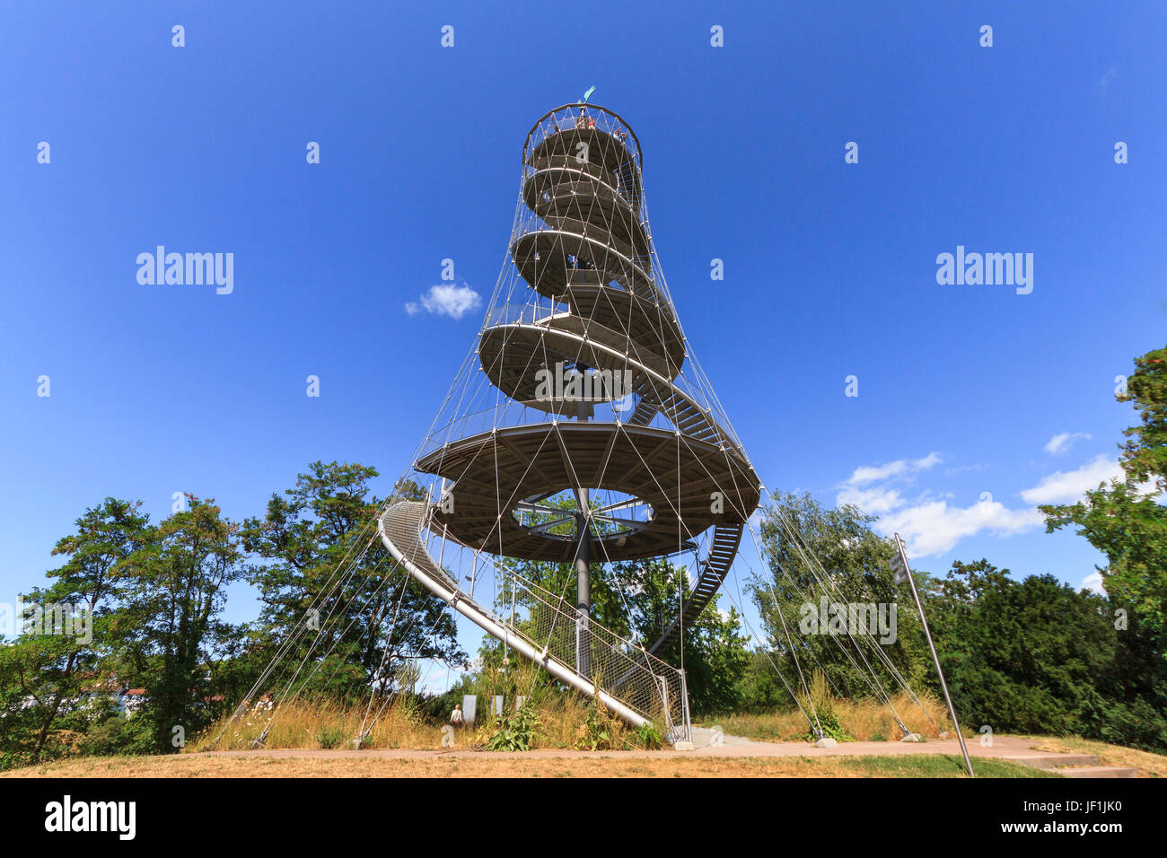 Killesbergturm observation tower killesberg park hi-res stock ...