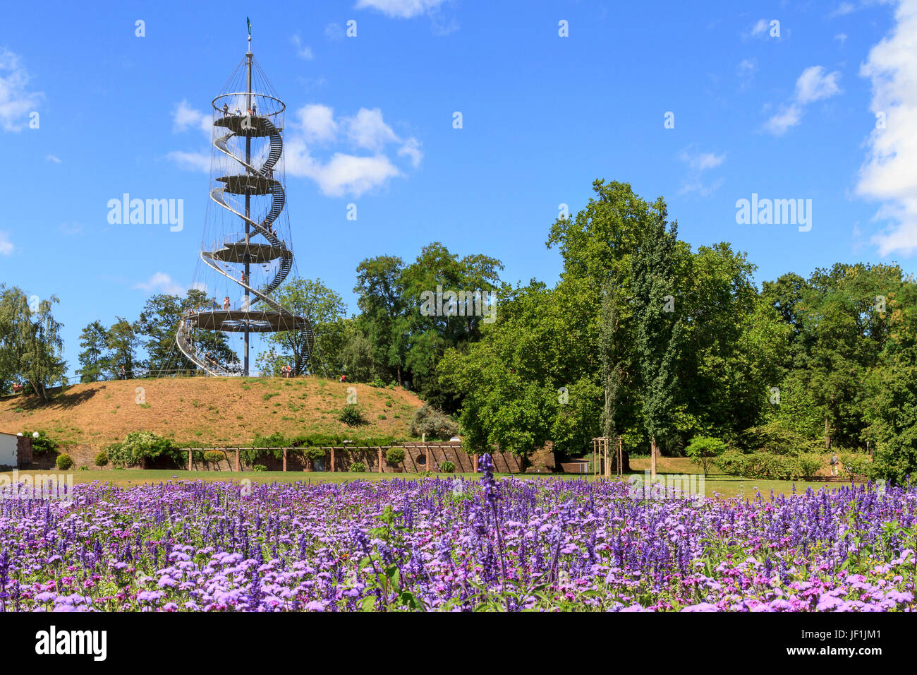 Killesbergturm observation tower killesberg park hi-res stock ...