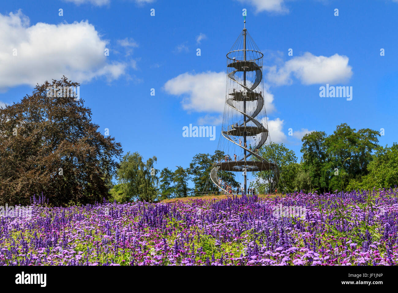 Killesbergturm observation tower killesberg park hi-res stock ...