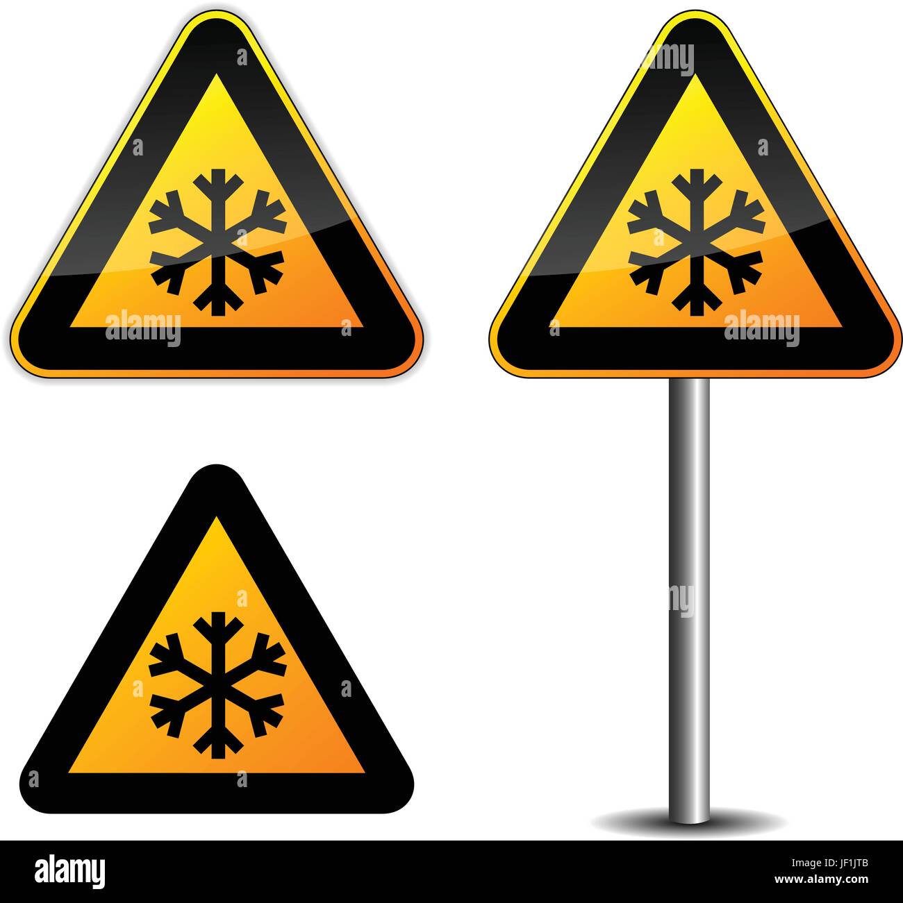 Winter traffic signal Stock Vector Images - Alamy