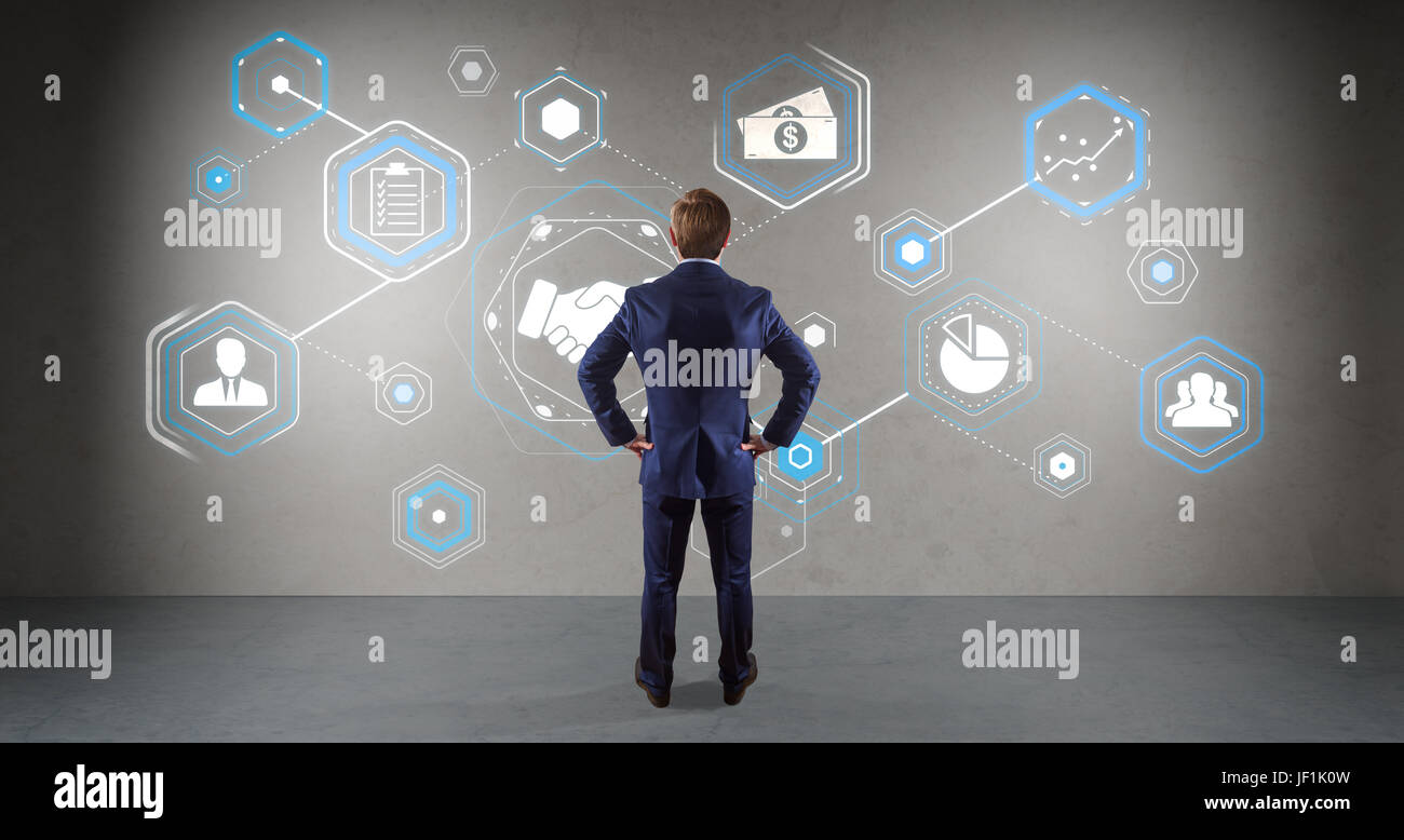 3d man businessman hand shake hi-res stock photography and images - Alamy
