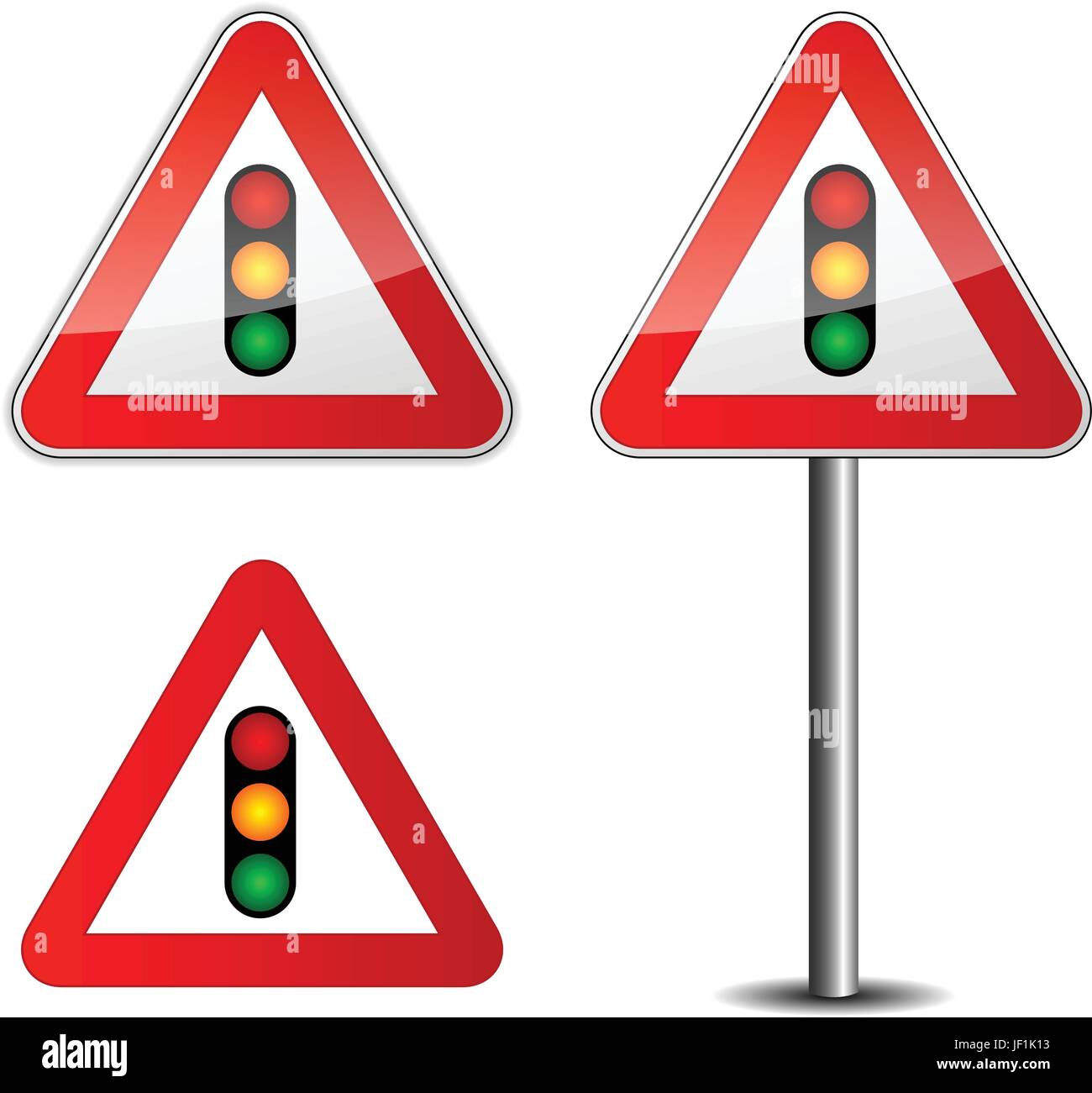 Stop signs traffic lights Stock Vector Images - Alamy