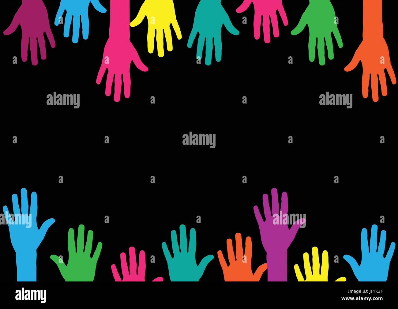 Persons hand prints Stock Vector Images - Alamy