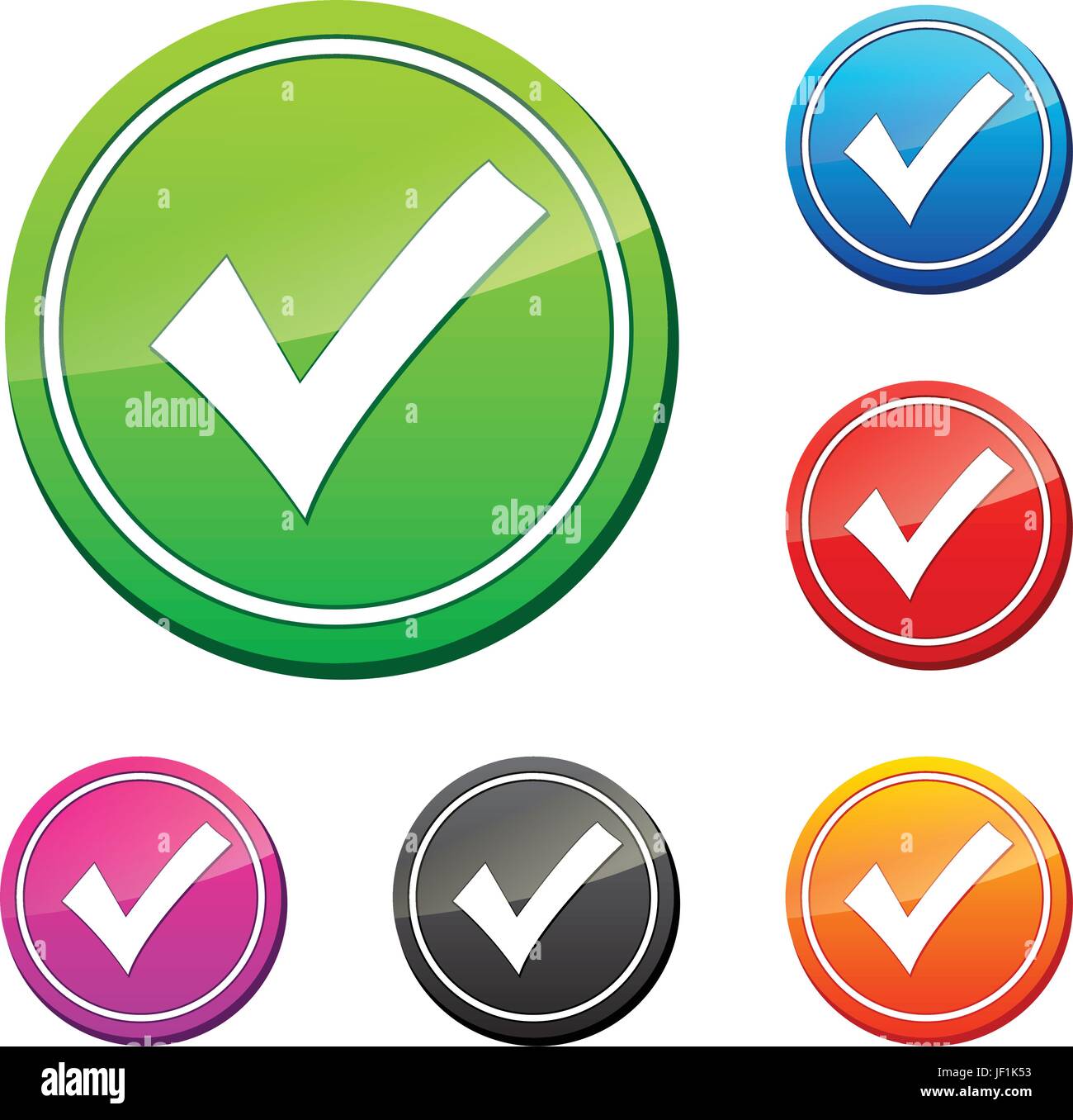 green, mark, sign, icon, vector, tick, check, blue, ok, isolated ...