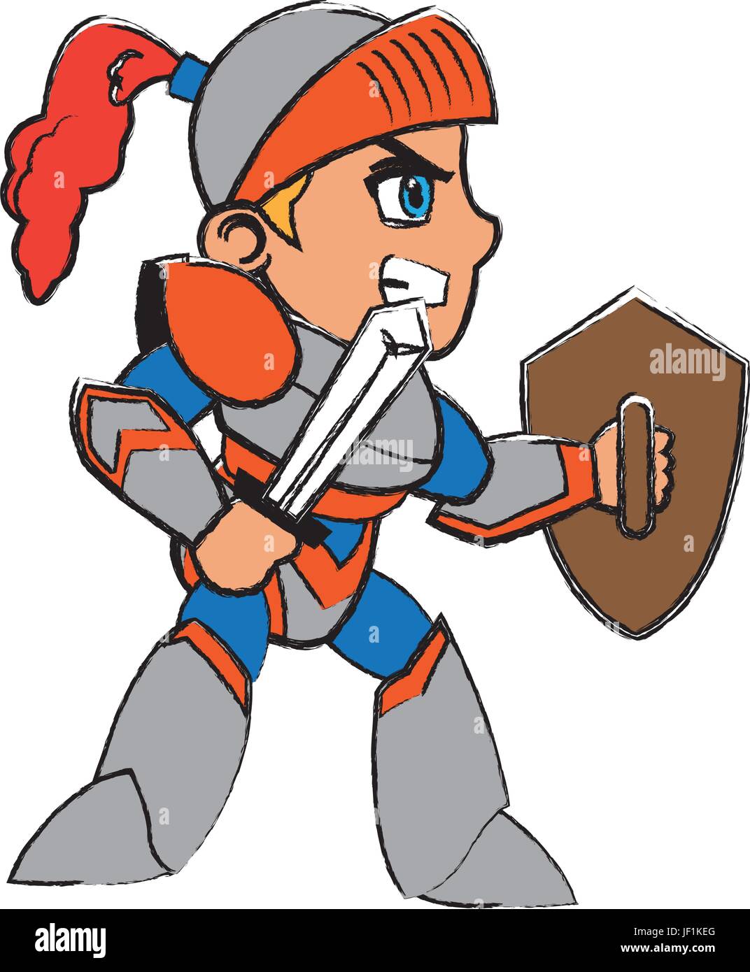 Shield Sword Cartoon High Resolution Stock Photography and Images - Alamy