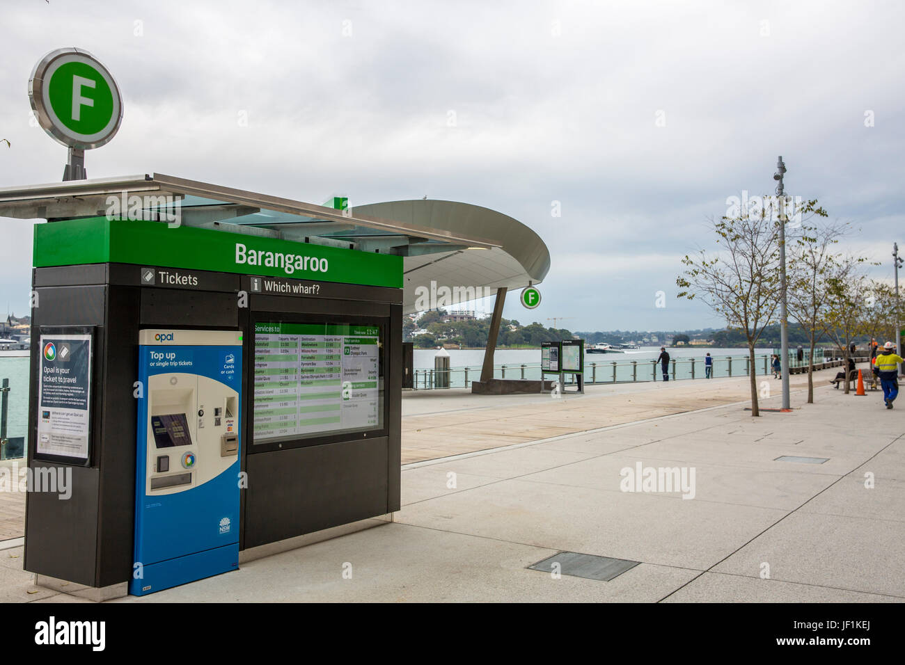 Barangaroo ferry wharf opened in June 2017 enables the ferry network to ...