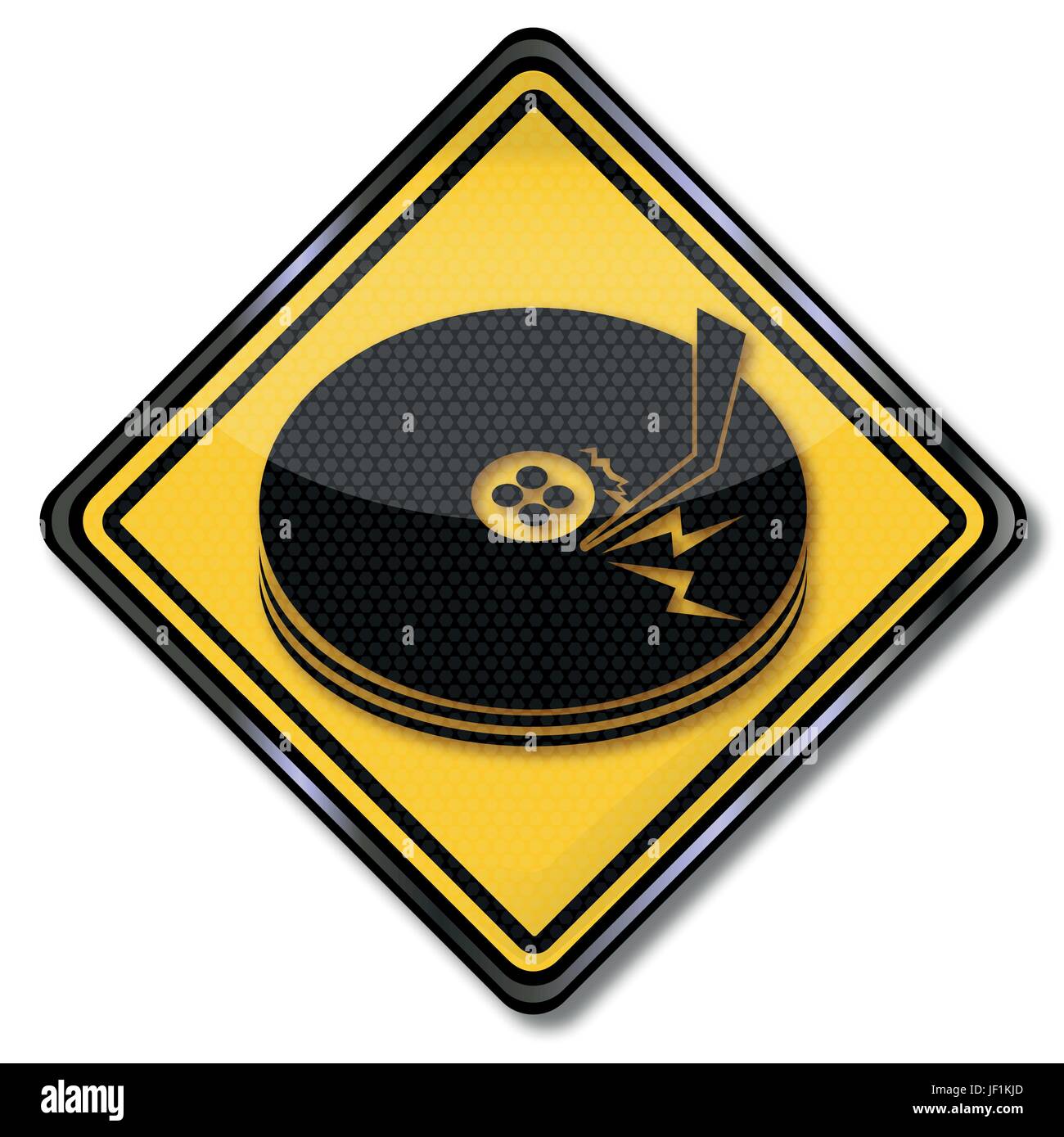 Hard disk damage Stock Vector Images - Alamy