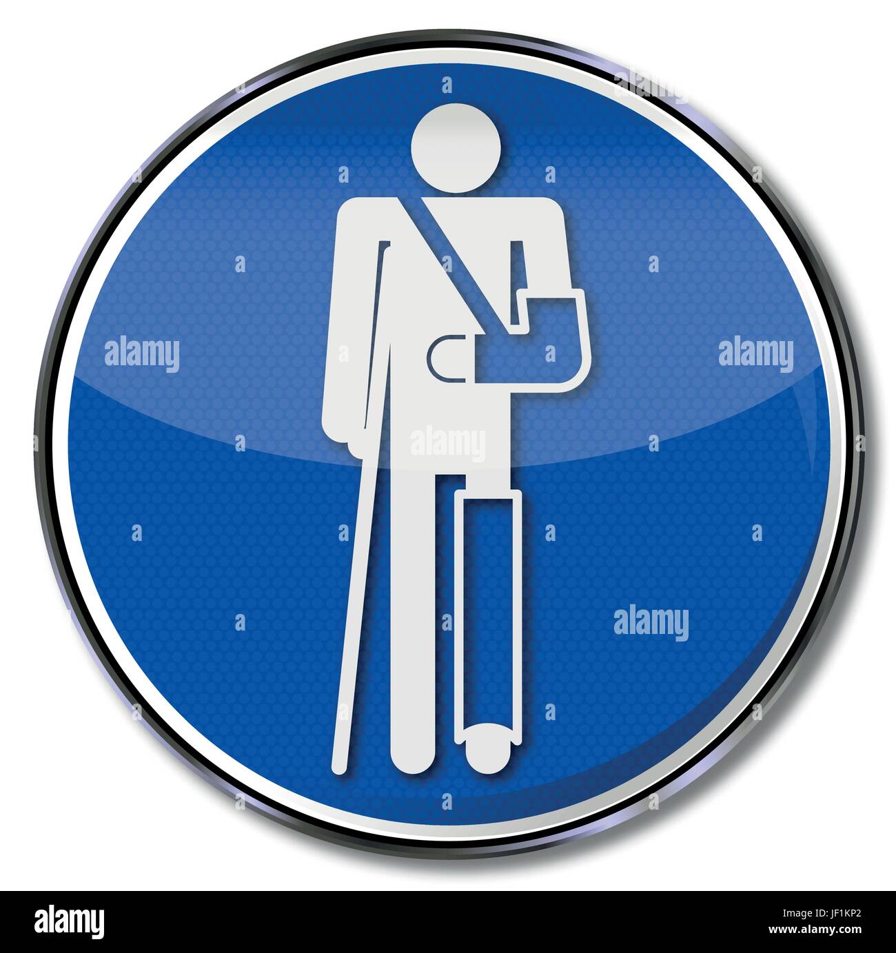 accident, crutch, plaster stone, fracture of the leg, fracture of the ...