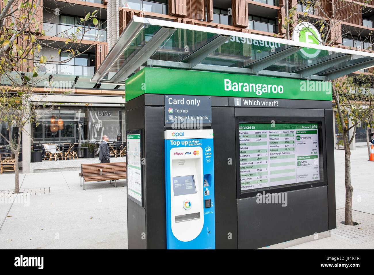 Barangaroo ferry wharf opened in June 2017 enables the ferry network to ...