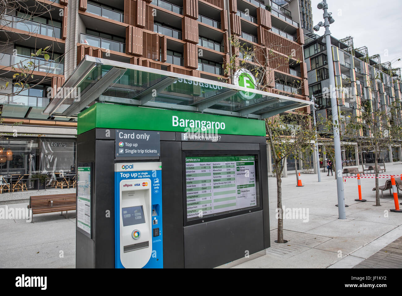 Barangaroo ferry wharf opened in June 2017 enables the ferry network to ...
