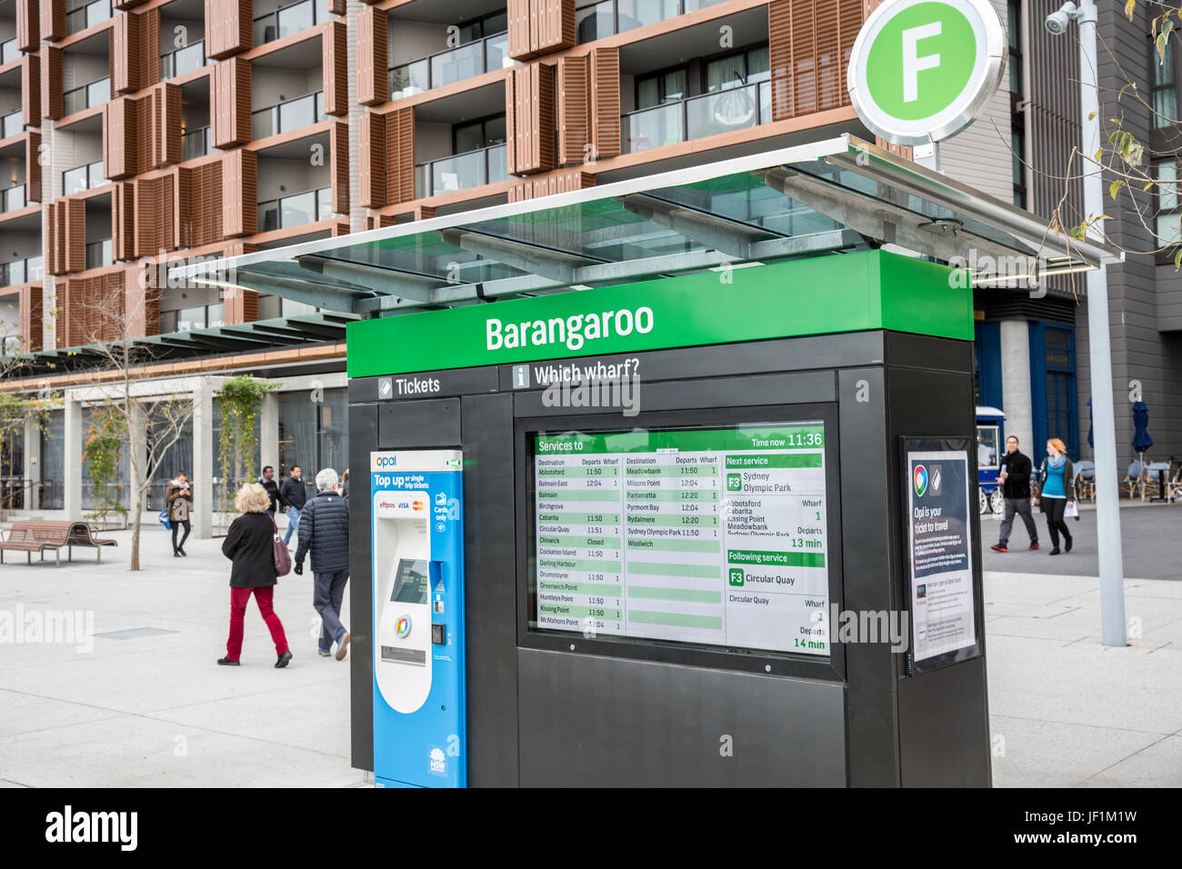 Transport ticket machine and Opal card for travel on Sydney ferry ...