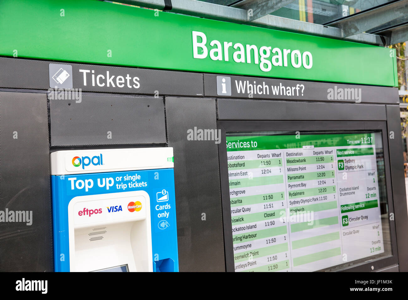 Barangaroo ferry wharf opened in June 2017 enables the ferry network to ...