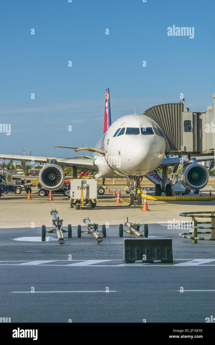 Airplane parked at the airport hi-res stock photography and images - Alamy