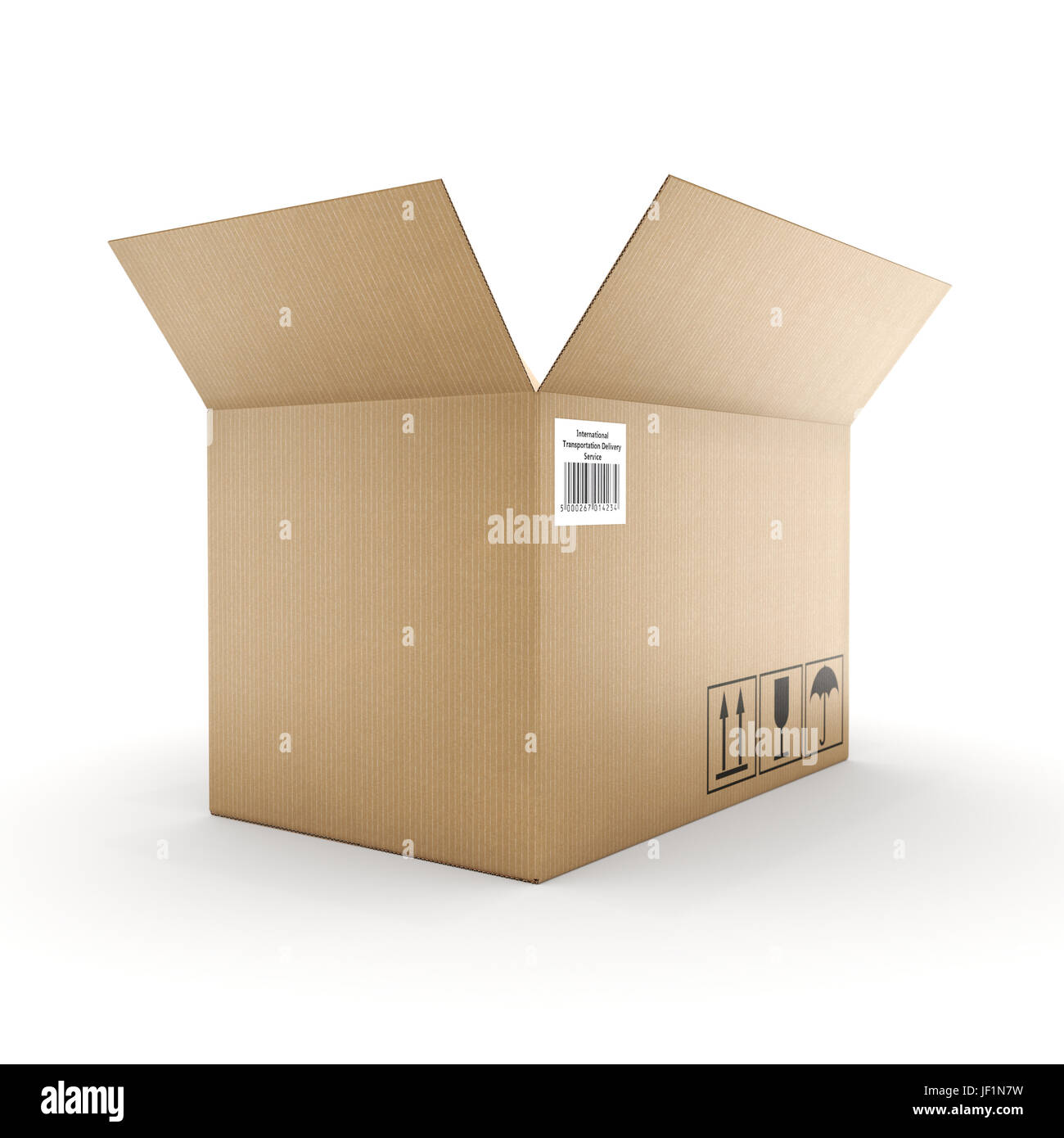 3D rendering cardboard box Stock Photo - Alamy