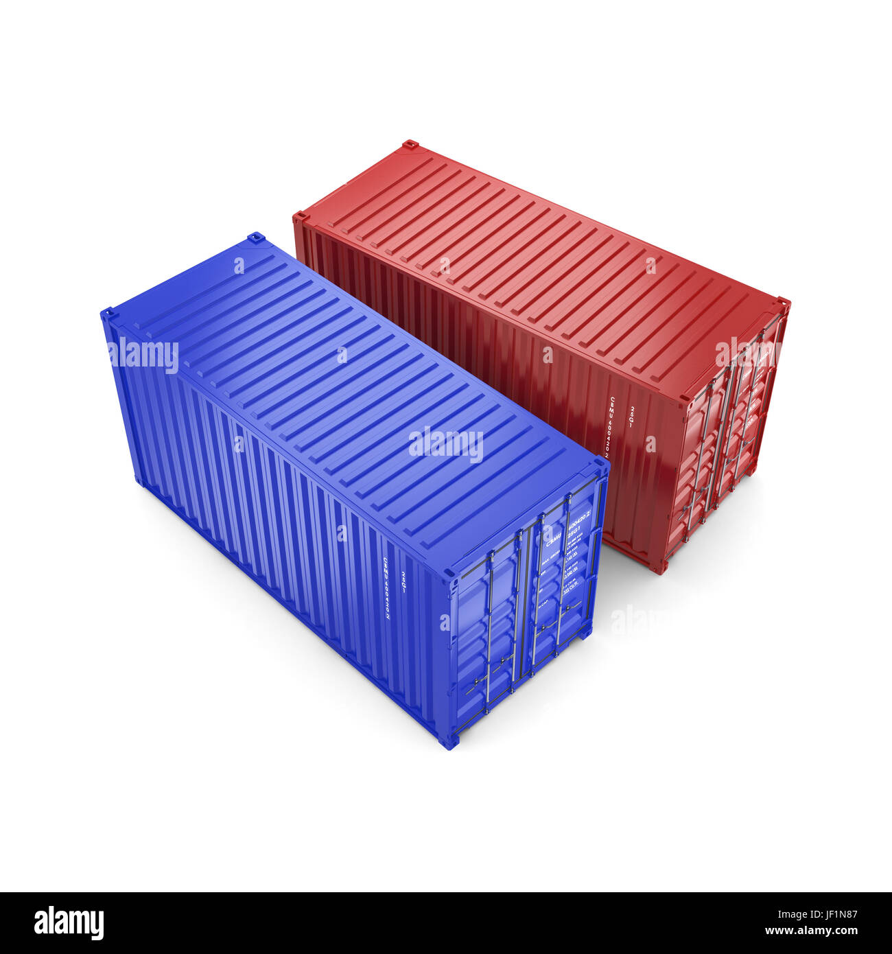 3D rendering containers Stock Photo - Alamy
