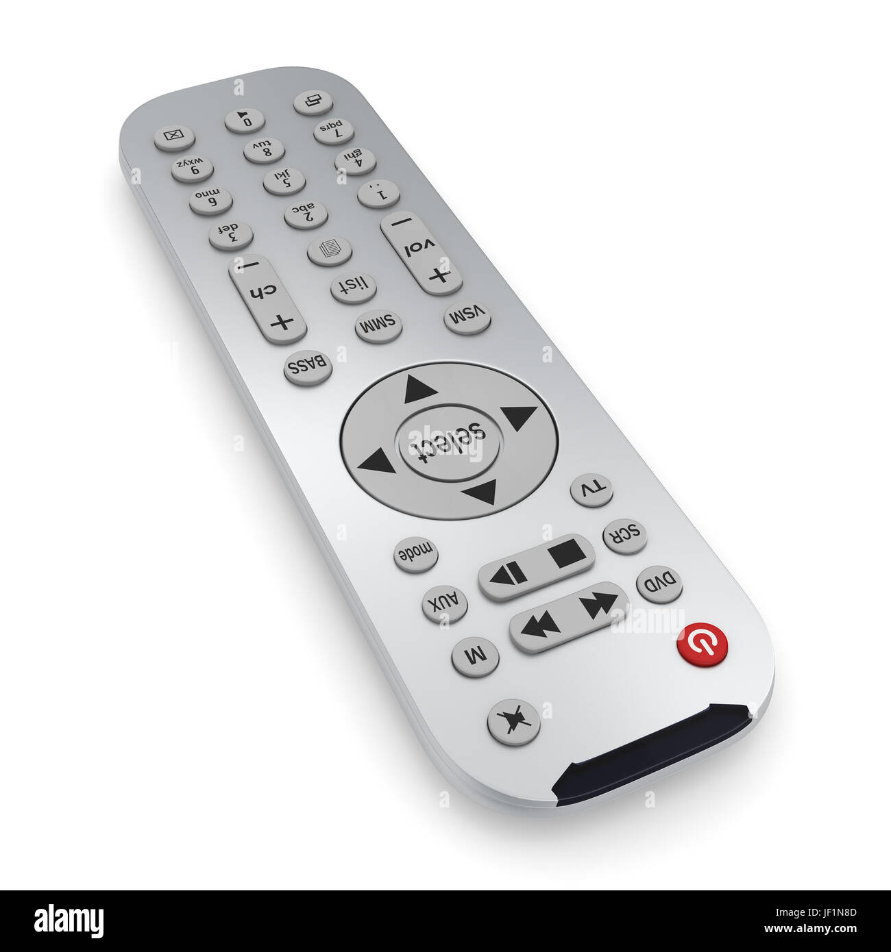 3D rendering TV Remote Stock Photo - Alamy