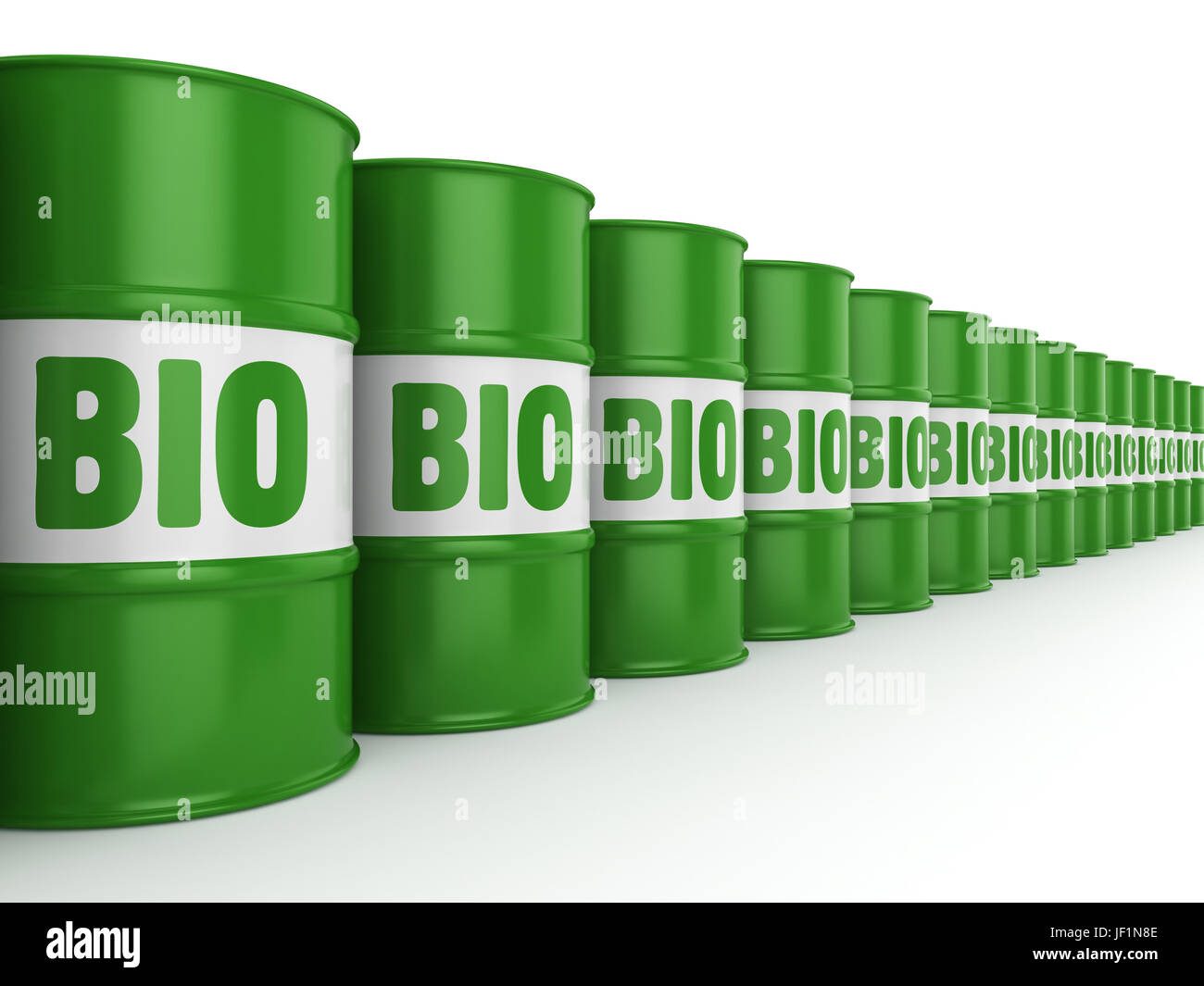3D rendering barrel of biofuels Stock Photo - Alamy