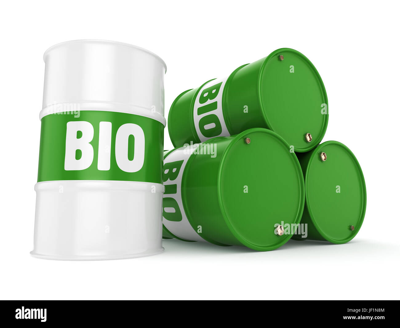 3D rendering barrel of biofuels Stock Photo - Alamy