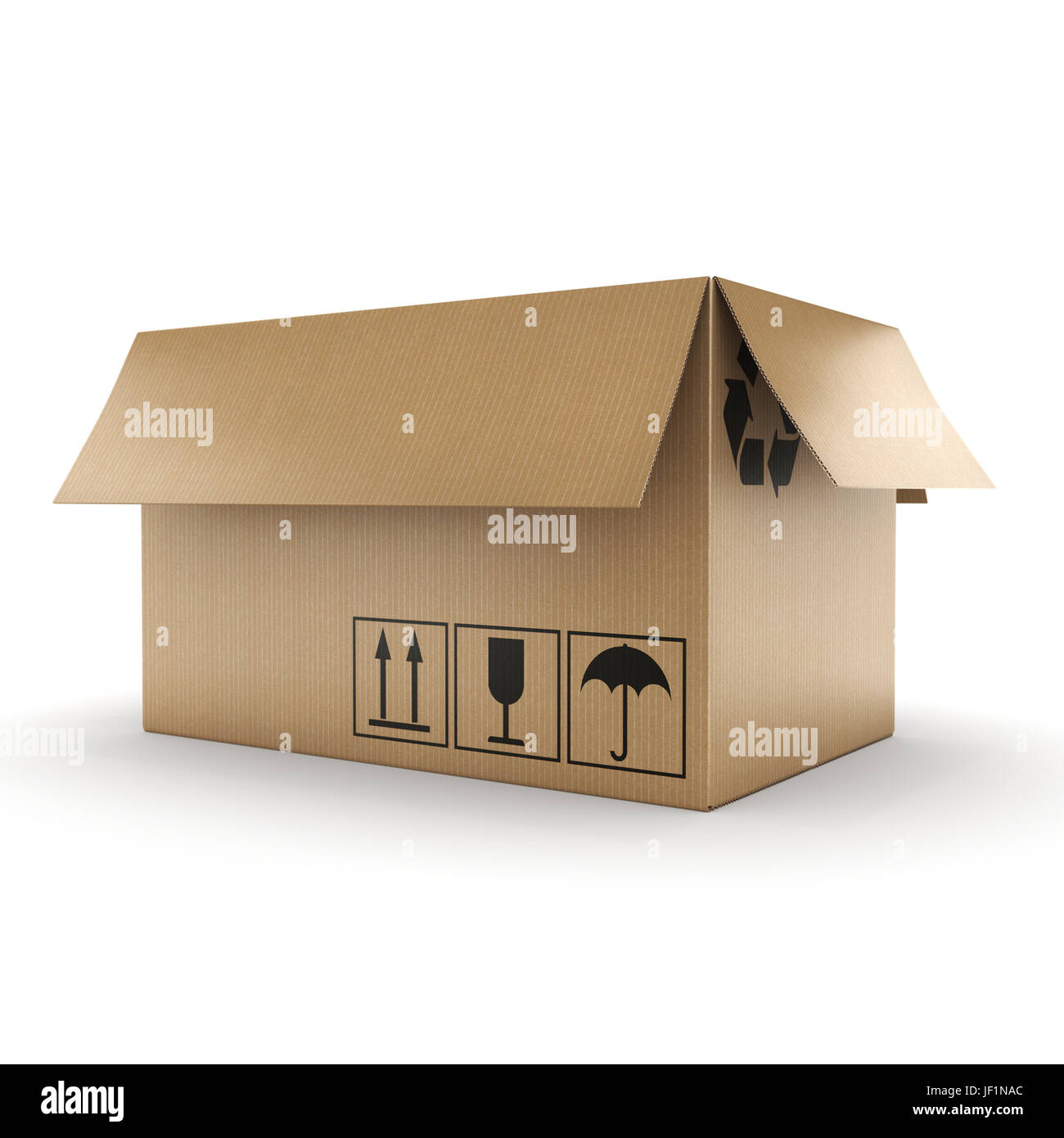 3D rendering cardboard box Stock Photo - Alamy