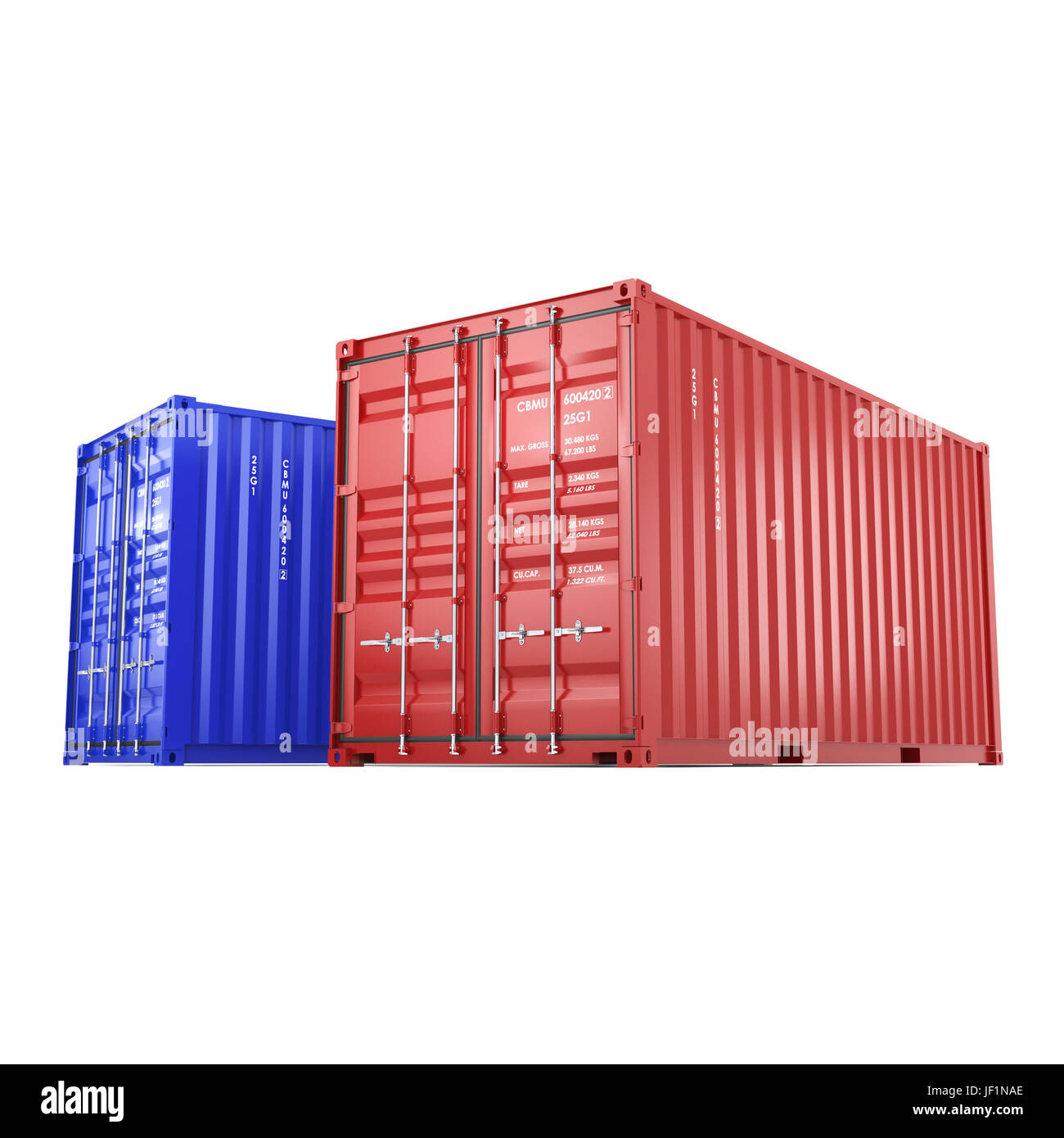 3D rendering containers Stock Photo - Alamy