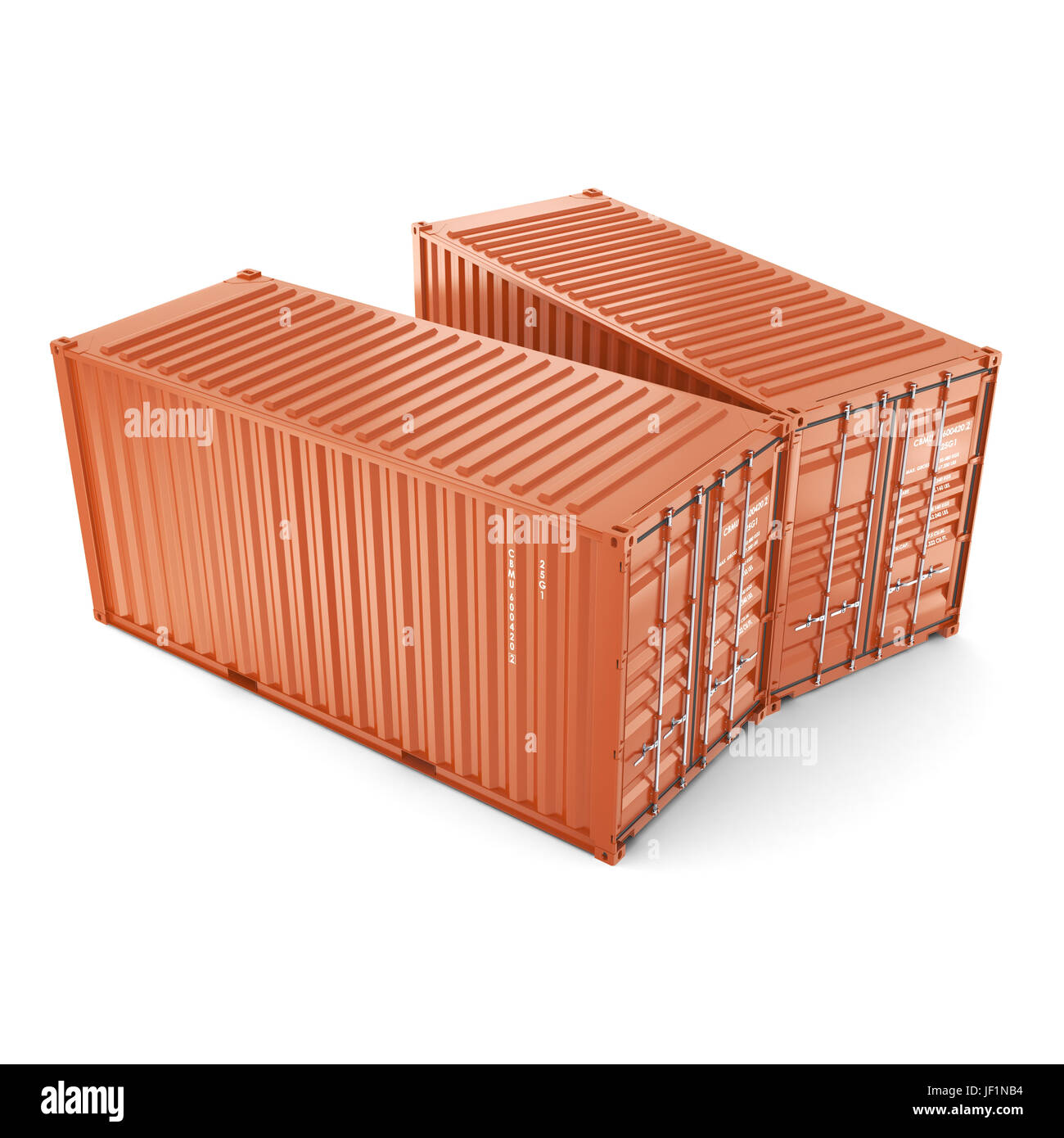 3D rendering containers Stock Photo - Alamy