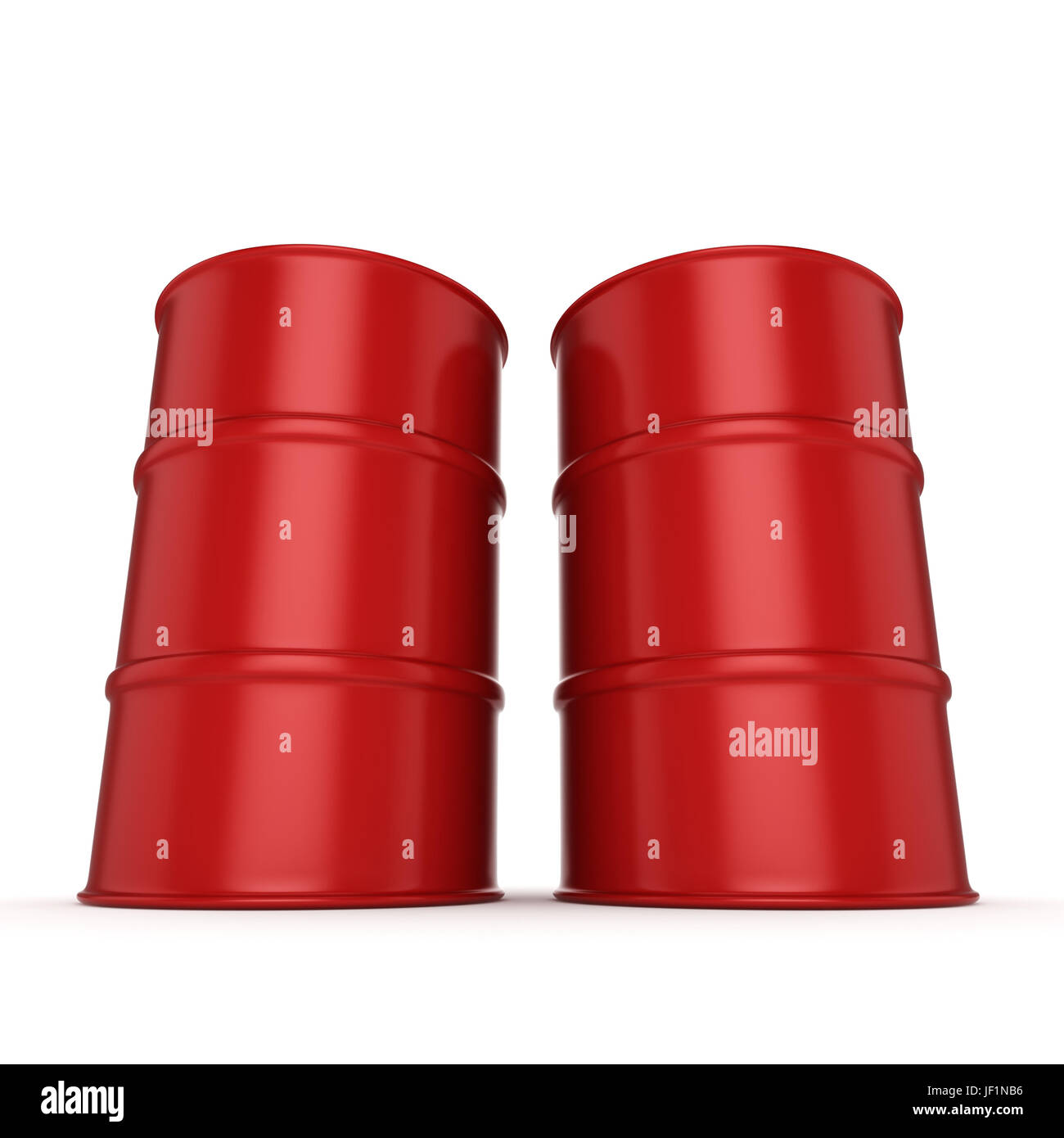 3D rendering red barrels Stock Photo - Alamy