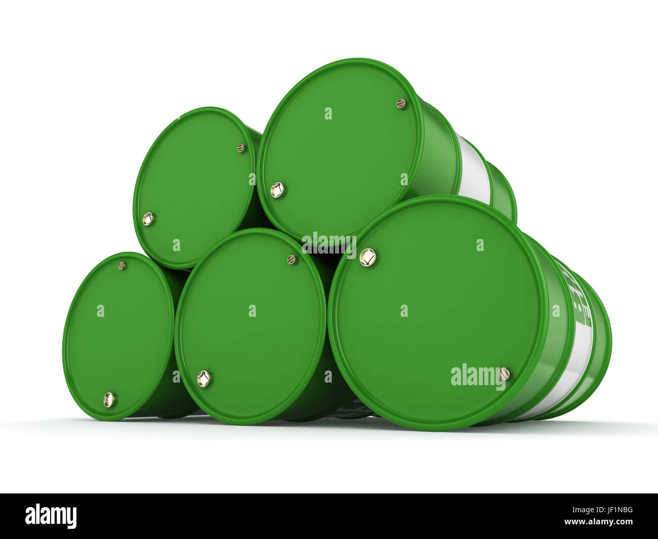 3D rendering barrels of biofuels Stock Photo - Alamy
