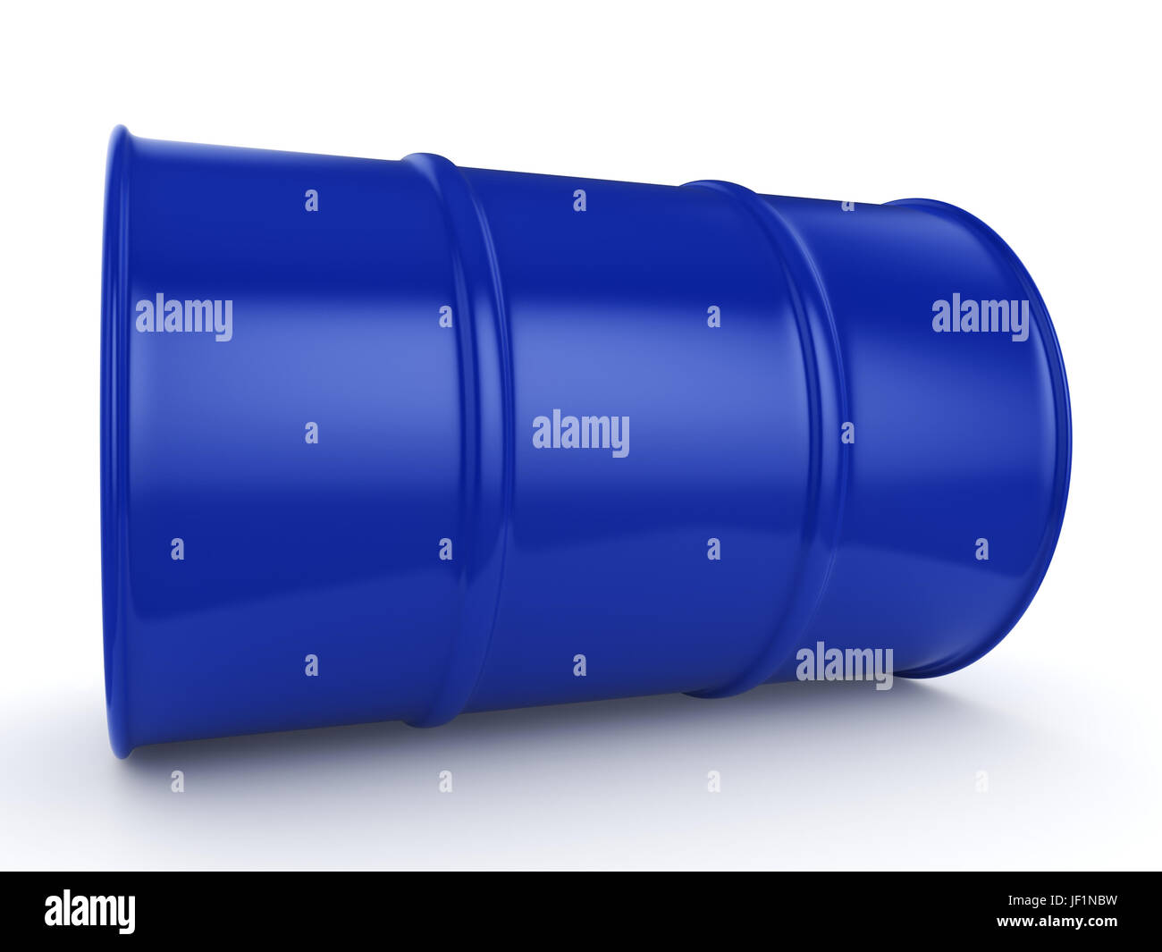 3D rendering blue barrel Stock Photo - Alamy