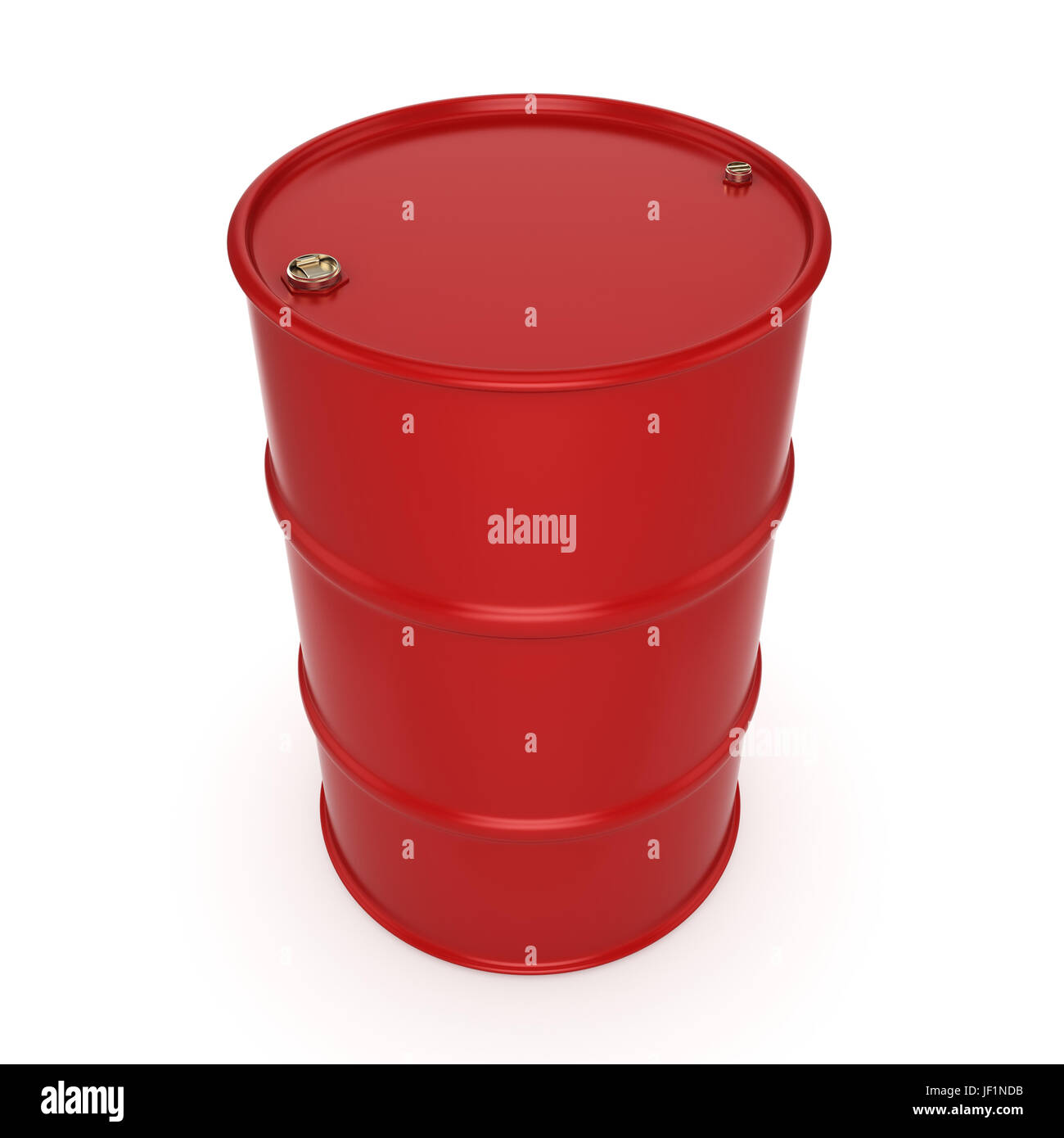 3D rendering red barrel Stock Photo - Alamy