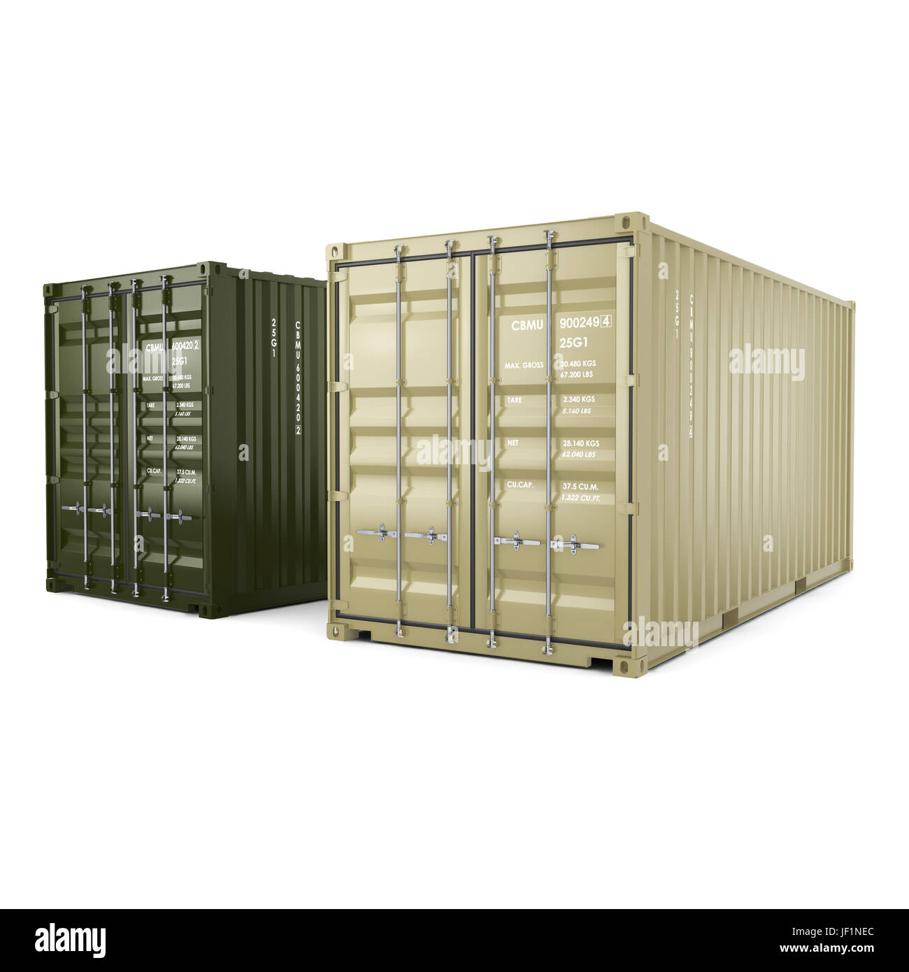 3D rendering container Stock Photo - Alamy