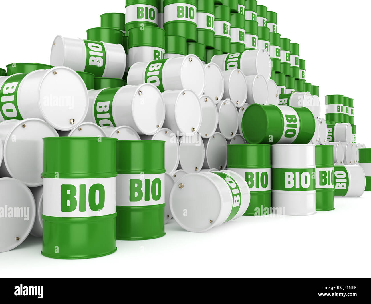 3D rendering barrel of biofuels Stock Photo - Alamy
