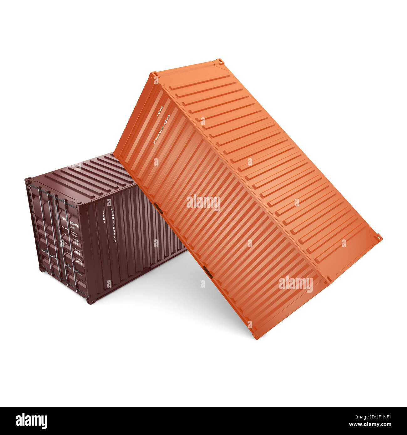 3D rendering containers Stock Photo - Alamy