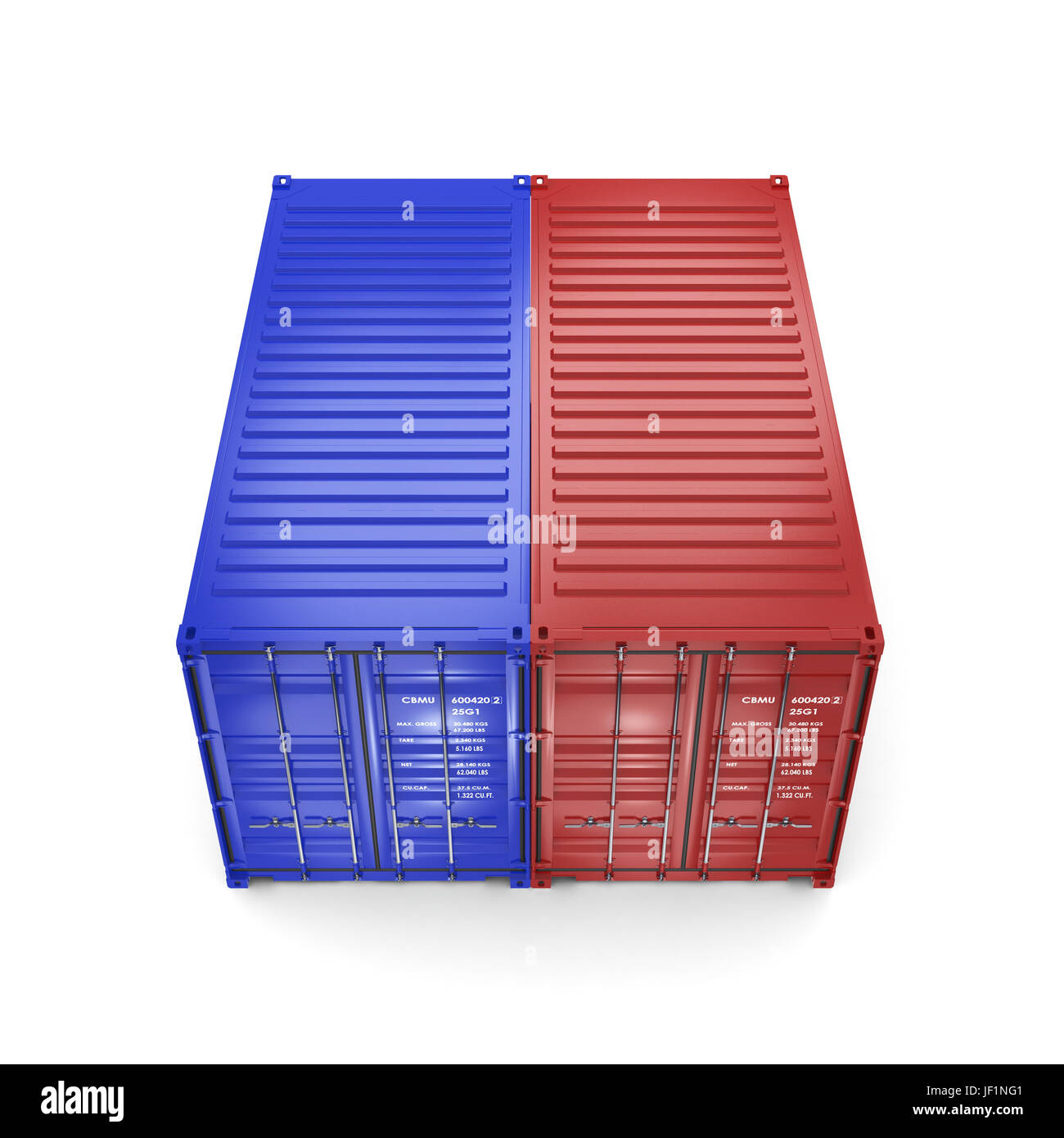 3D rendering containers Stock Photo - Alamy