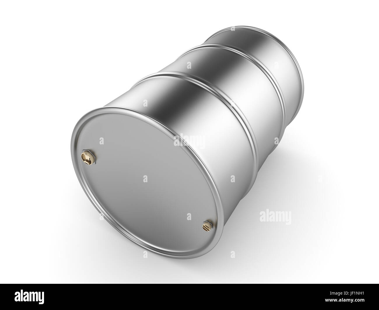 3D rendering aluminum barrel Stock Photo - Alamy