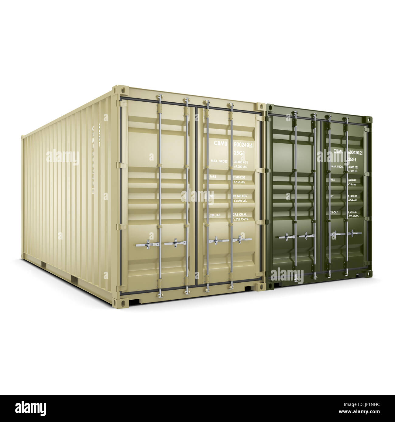 3D rendering container Stock Photo - Alamy