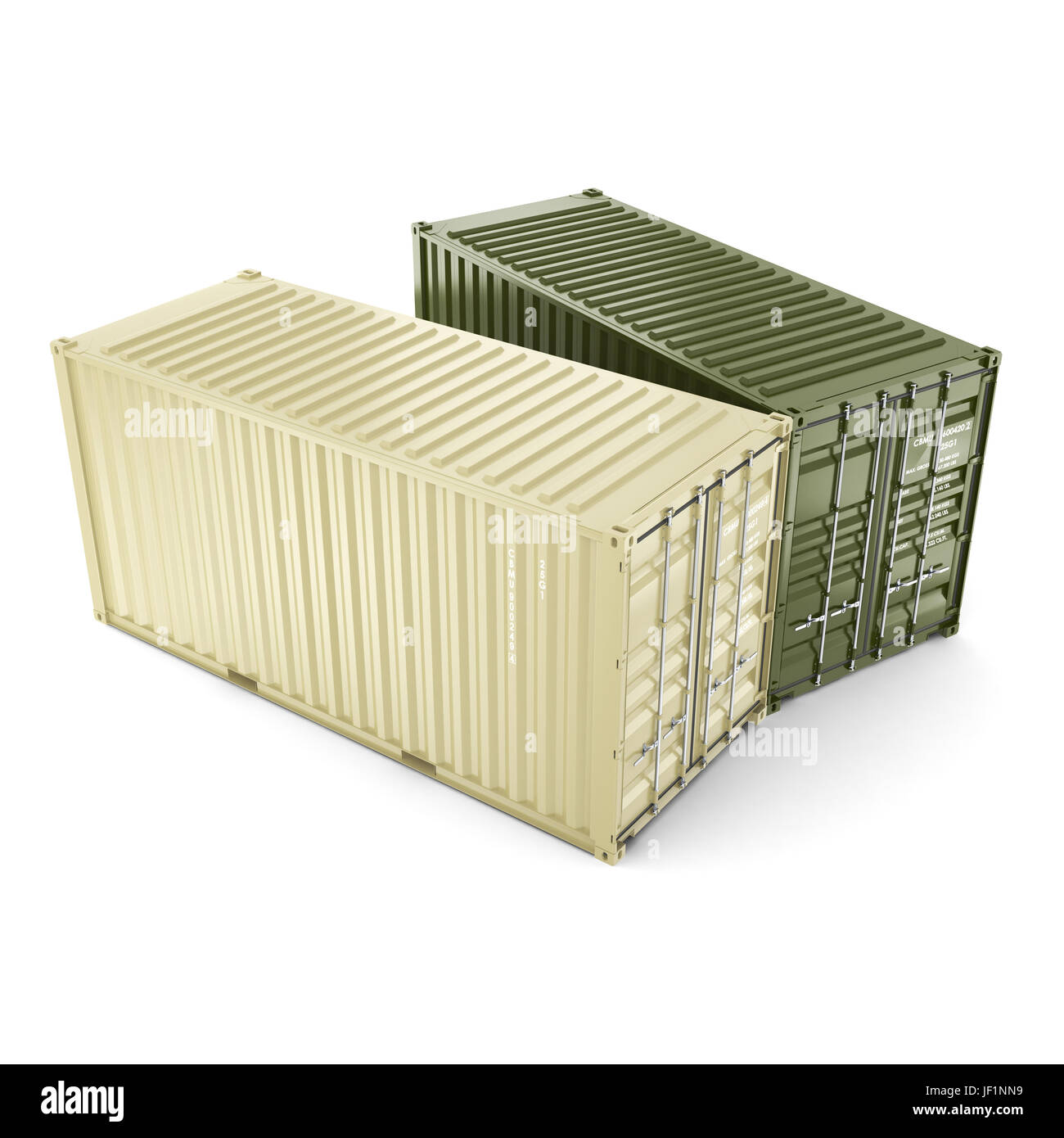 3D rendering container Stock Photo - Alamy