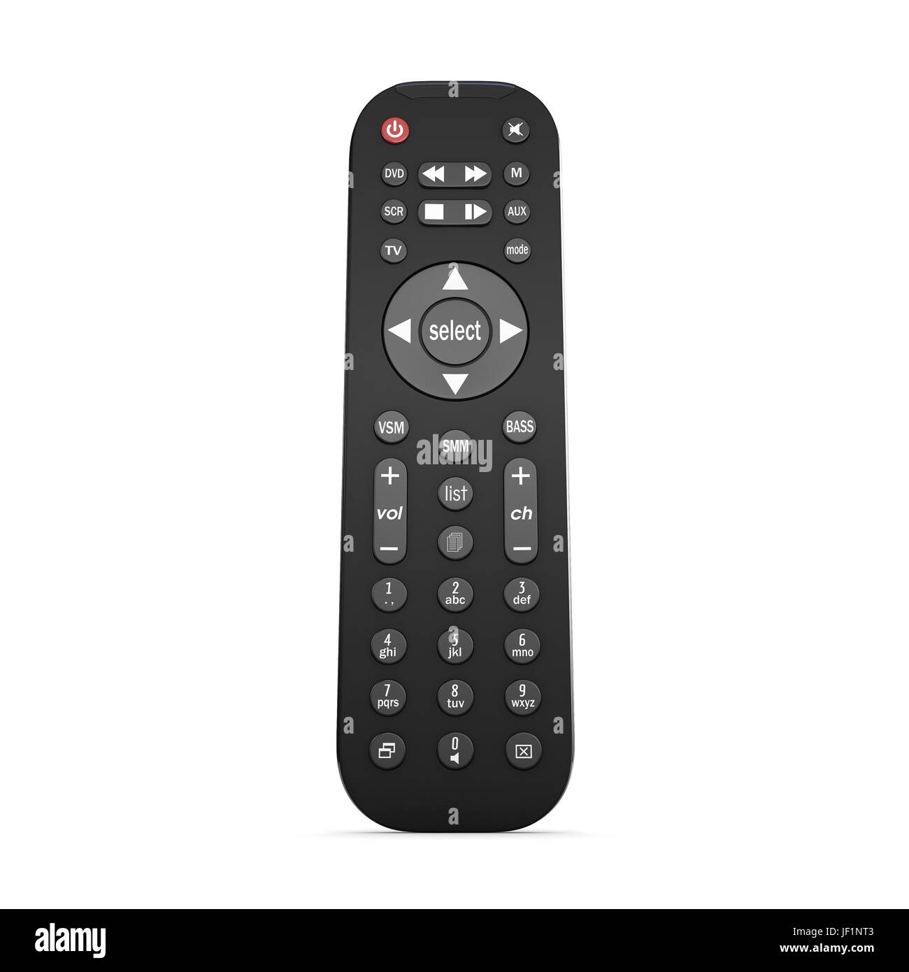 3D rendering TV Remote Stock Photo - Alamy