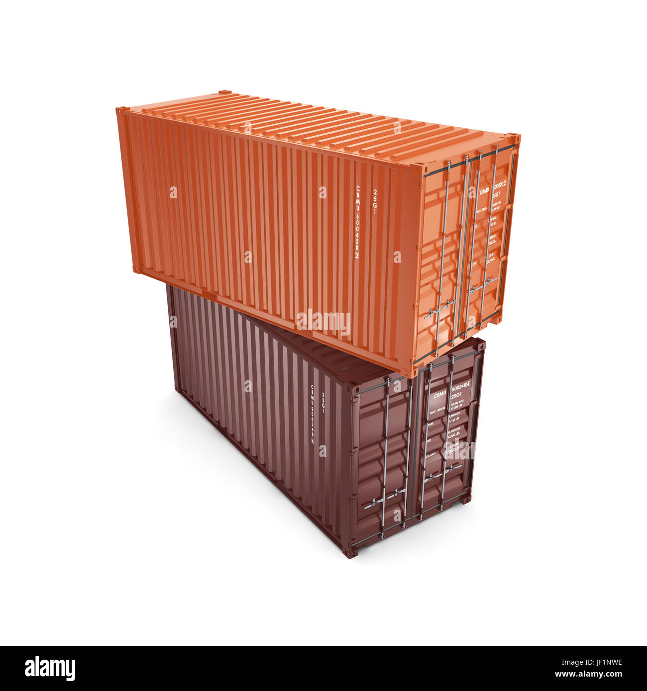 3D rendering containers Stock Photo - Alamy
