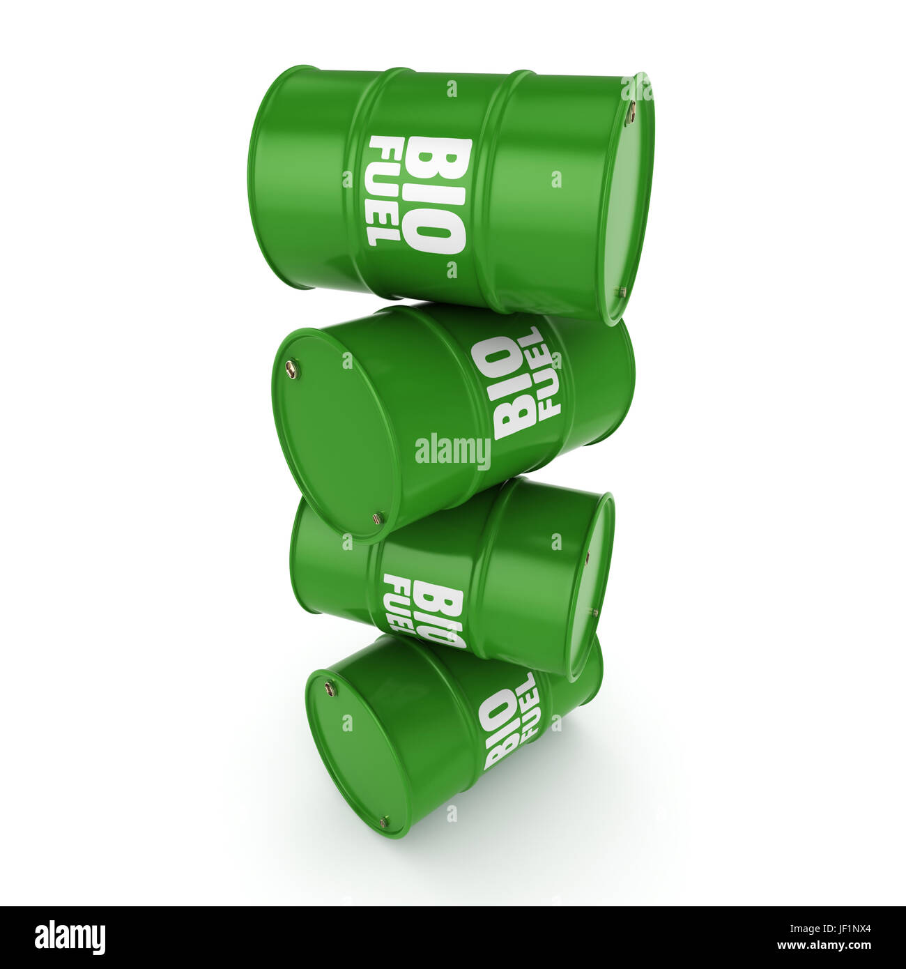3D rendering barrels of biofuels Stock Photo - Alamy
